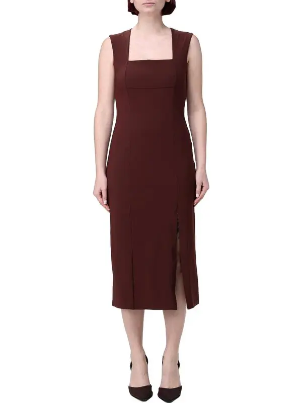 Patrizia Pepe Midi Dress - Brown