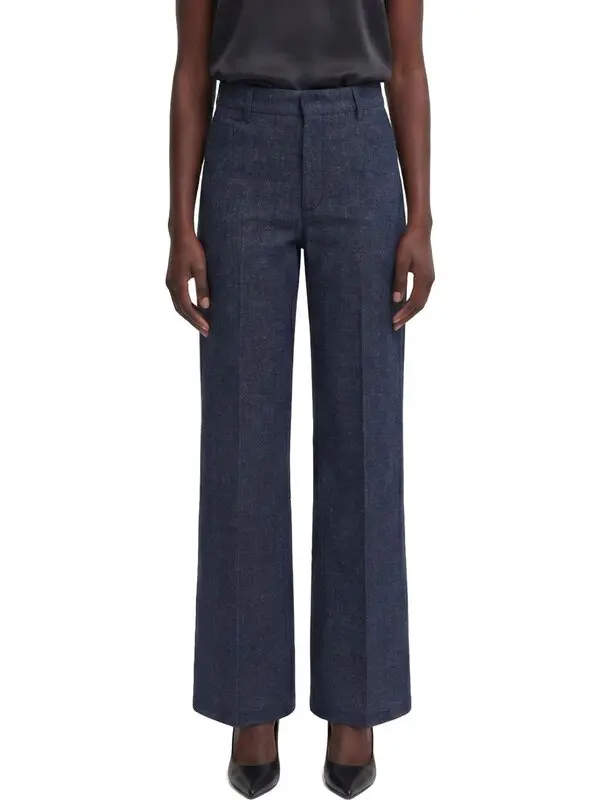 Max Mara Tailored Wide Leg Pants - Blue