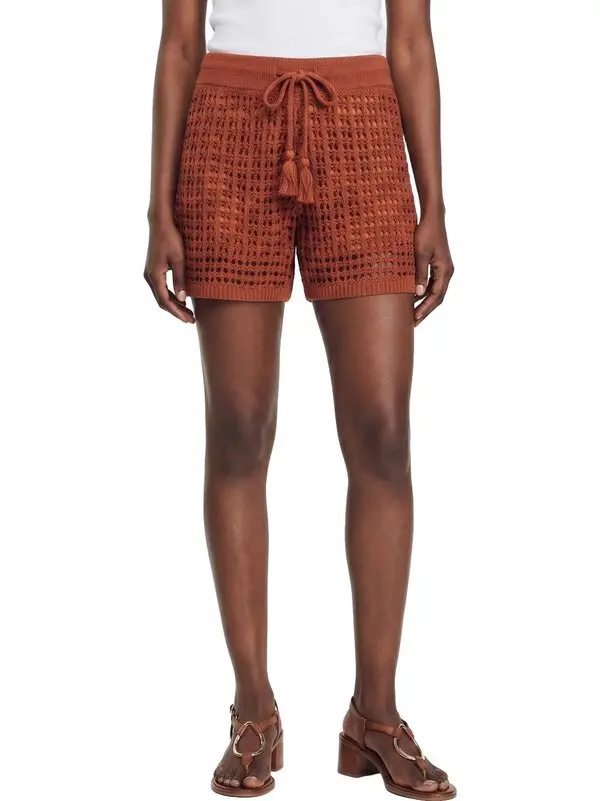 ROBERTO COLLINA Knitted Shorts - Red