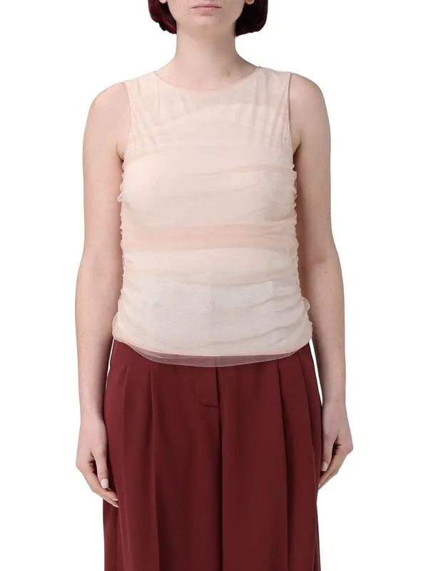 Patrizia Pepe Sleeveless Tulle Top - Pink