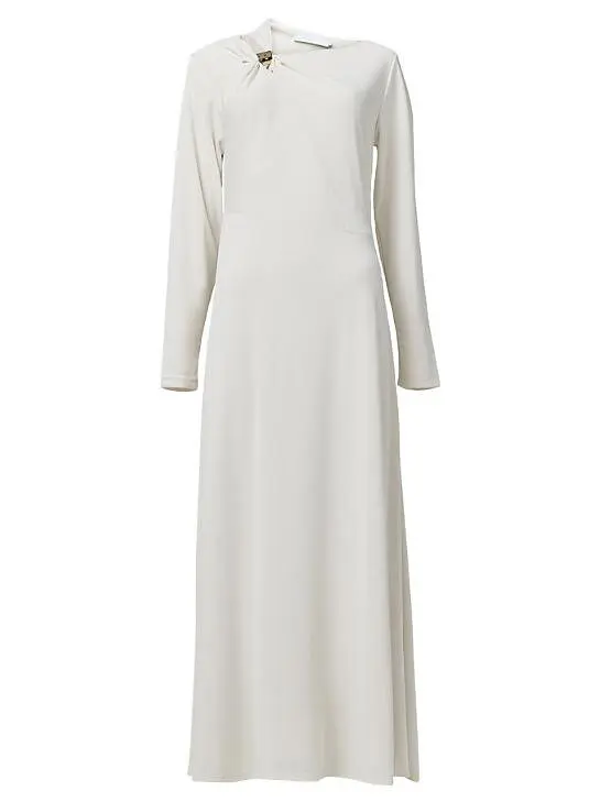 LEEM Long Sleeve Maxi Dress - White