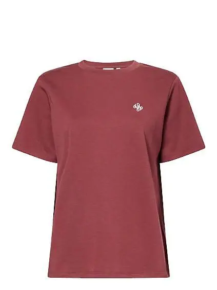 Varley Stevie Embroidered Logo Jersey T-shirt - Port
