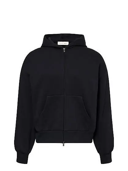 Fear Of God Cotton-blend Zip-up Hoody - Jet Black