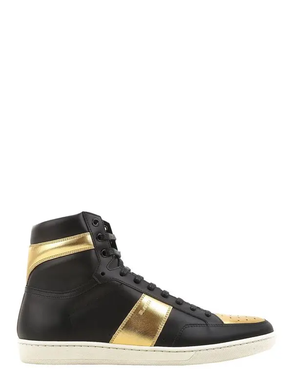 Saint Laurent Signature Court Classic Sl/10h High Top Sneakers - Black