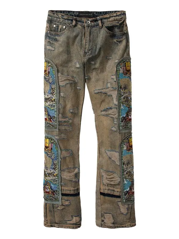 WHO DECIDES WAR BY EV BRAVADO Unfurled Jeans - Blue
