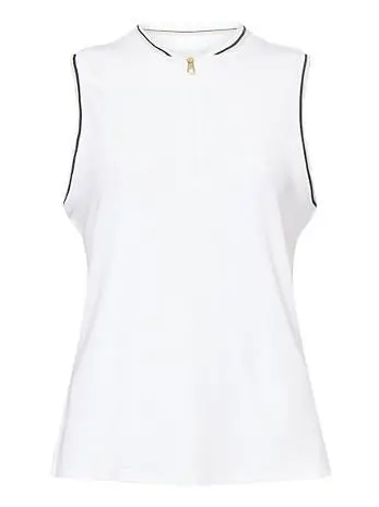 Varley Inga Performance Stretch-jersey Sleeveless Top - White