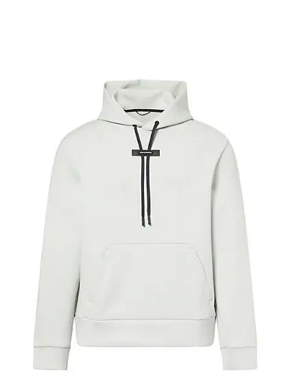On Cotton-blend Hooded Sweatshirt With Printed Logo - Mineral