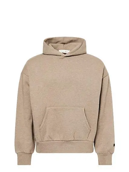 Fear Of God Logo-print Cotton-blend Hoody - Homestead Heather