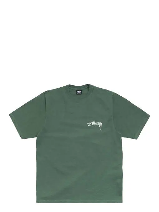 StÜssy Skate Stack Pigment Dyed Tee Shirt - Pine