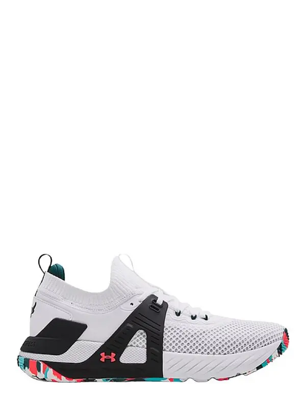 Under Armour Project Rock 4 Marblein Sneakers - White/midnight Green