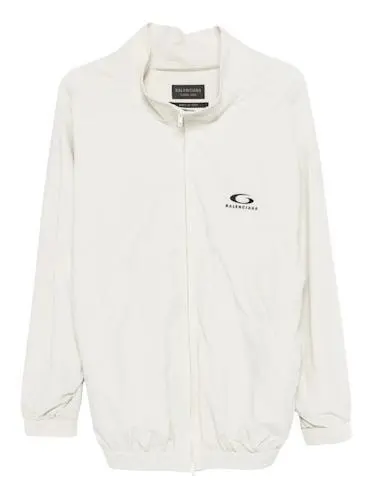 Balenciaga Off Shoulder Tracksuit Jacket - Dirty White