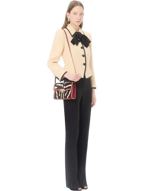 Valentino Garavani Rockstud Small Shoulder Bag - Red