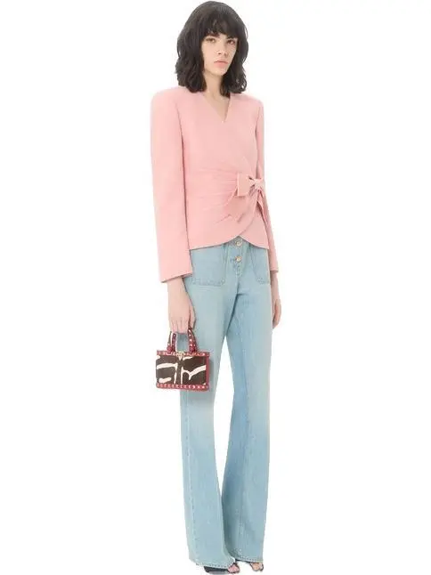 Valentino Garavani Rockstud Mini Shopping Bag In Pony-effect Calfskin - Red