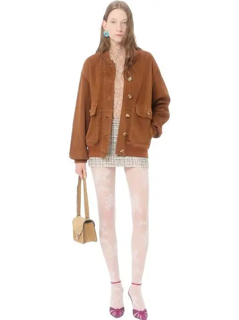 Valentino Garavani Mini Skirt In Square Tweed - Stripe