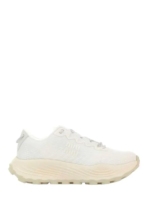 Miu Miu Technical Fabric Sneakers - White