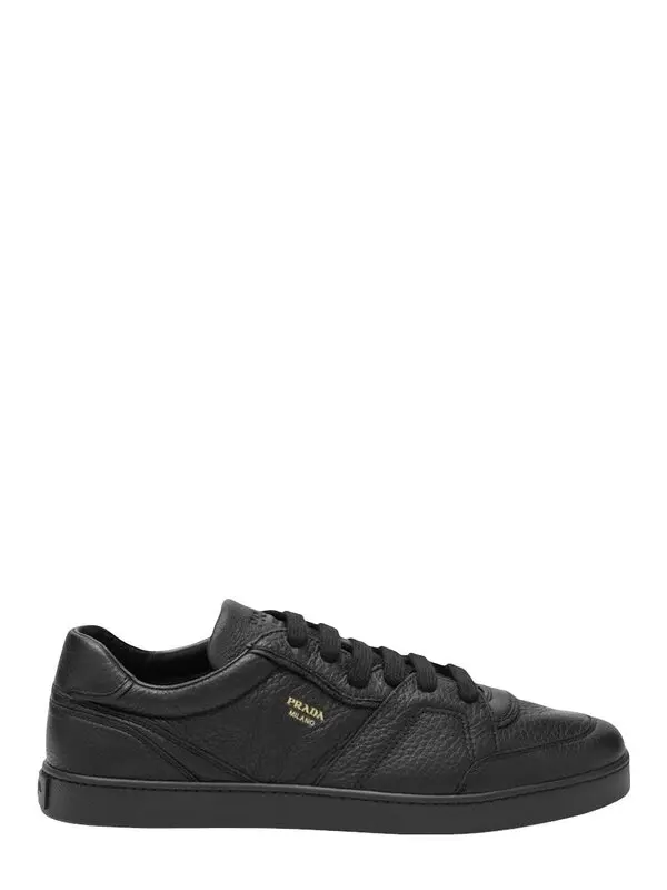 Prada Leather Sneakers - Black