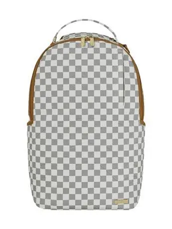 SPRAYGROUND Embossed Checkerboard Backpack - White/grey