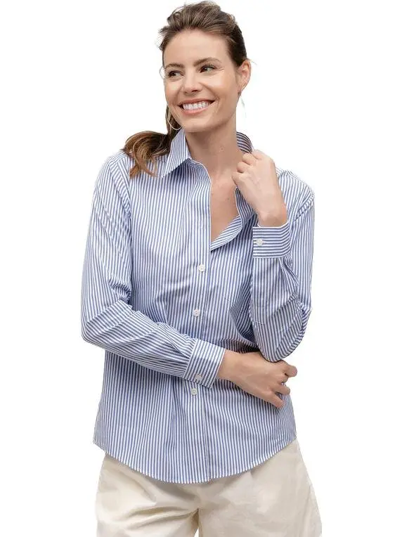 SARAH ALEXANDRA Weekend Boyfriend Shirt - Blue