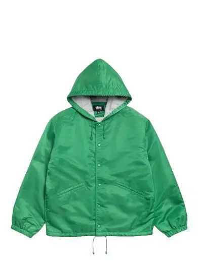 StÜssy Hooded Coaches Jacket - Green