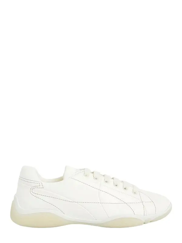 Prada Prax 01 Nappa Leather Sneakers - White