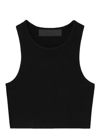 Fear Of God Essentials Rib Knit Sport Tank - Jet Black