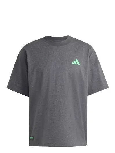 Adidas Mercedes Amg Petronas Formula Team Premium Sweat Tee Shirt - Medium Grey Heather
