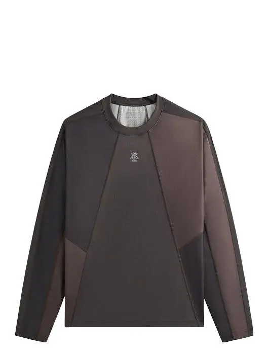 Kith Long Sleeve Panelled Otto Tee Shirt - Kindling