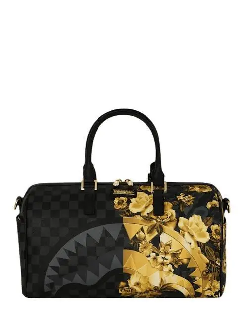 SPRAYGROUND Floral Remix Mini Duffle Bag - Black/gold