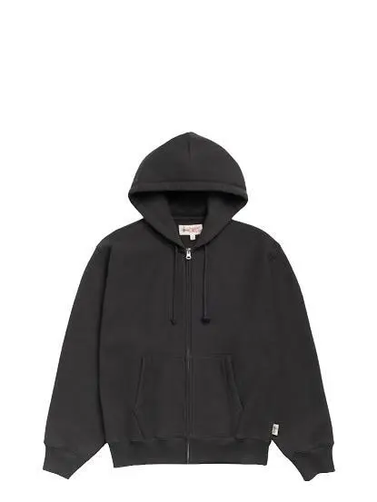 StÜssy Fleece Zip-up Hoodie - Black