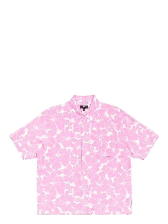 StÜssy Floral Hawaiian Shirt - Pink