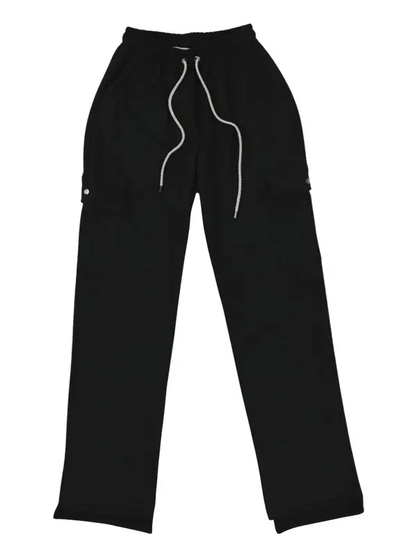BRADFORD ROW Osiris Offset Straight Leg Cargo Pants - Black