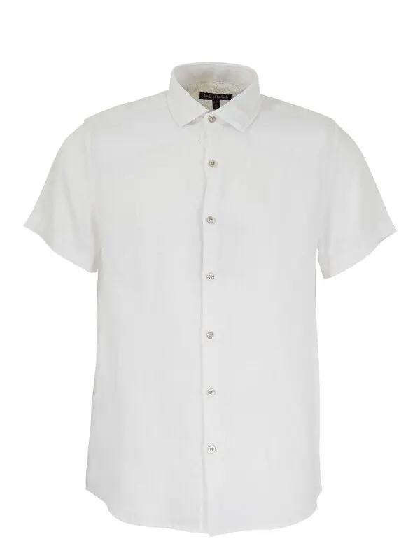 LORDS OF HARLECH Loic Linen Shirt - White