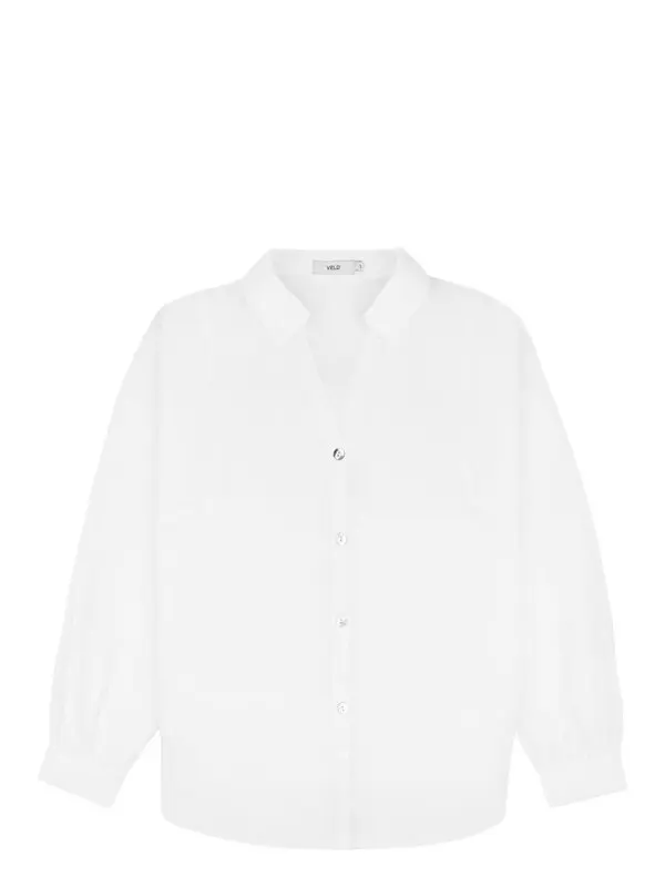 VELD Calabasas Linen Shirt - White