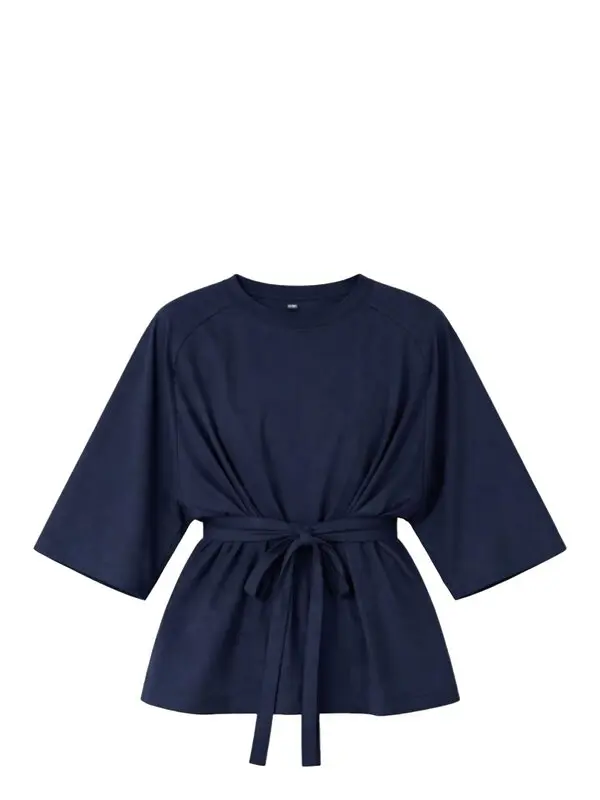 LOU&UP (FORMERLY LOUP CLOTHING) Wrap Tie Tee - Blue
