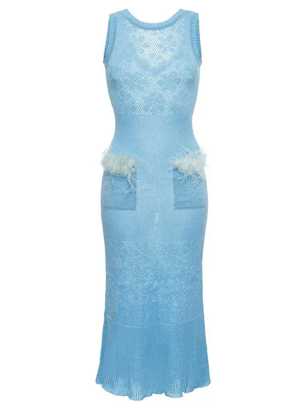 ANDREEVA Knit Dress - Blue