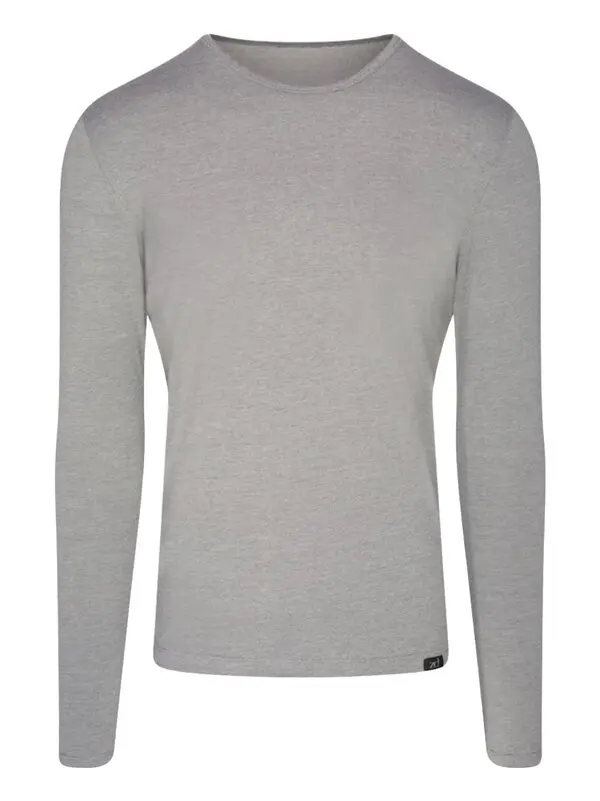 ZD ZERO DEFECTS Long-sleeve T-shirt Luxurious Comfort With Egyptian Cotton Color - Grey