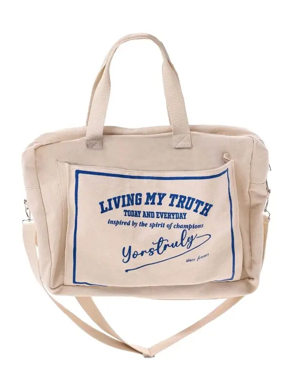 YORSTRULY Canvas Sports Bag - White
