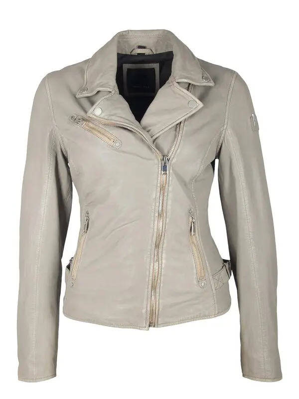 Mauritius Sofia Rf Leather Jacket - Grey