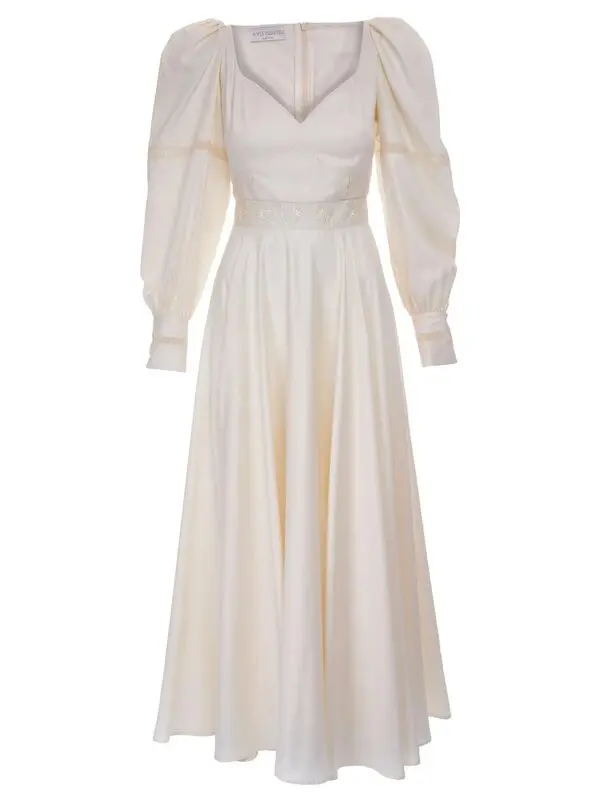 SOFIA TSERETELI Cotton And Lace Dress - White