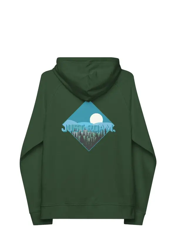 ANCHOR & CREW Seeker Organic Cotton Raglan Hoodie - Green