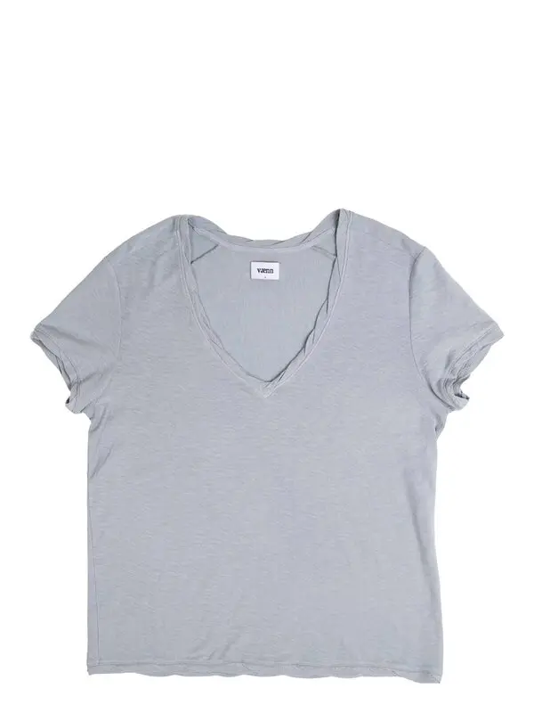 Vænn Slub Deep V Tee City - Grey