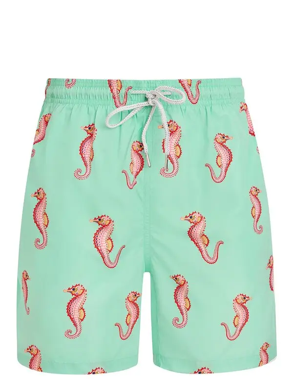 ROBERT & SON BEACHWEAR LTD Printed Swim Shorts - Green
