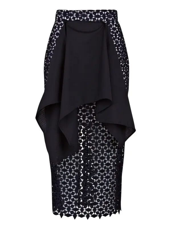 BOUTIQUE KAOTIQUE Lace Skirt - Blue