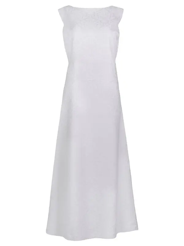 NUMBAT Caroline Floral Jacquard Maxi Dress - White