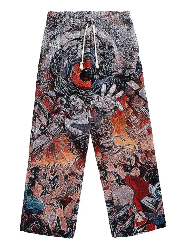 VERYRARE Vrobot Mayhem Printed Pants - Red