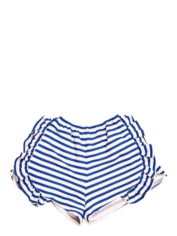 IOANA CIOLACU Striped Thigh-length Shorts - Blue/white