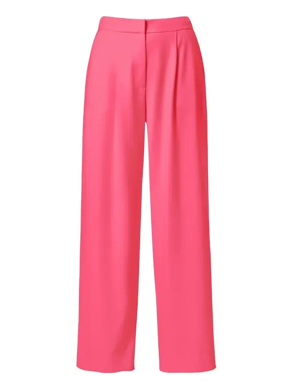 AGGI BY HALEWSKI Omena Wide-leg Trousers With Slits - Pink