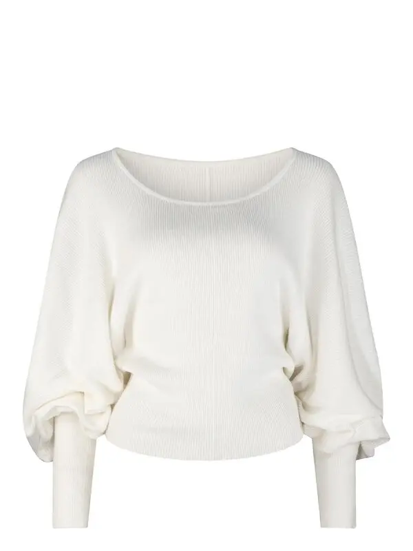 DREF Barcelona Cashmere Blend Sweater - White