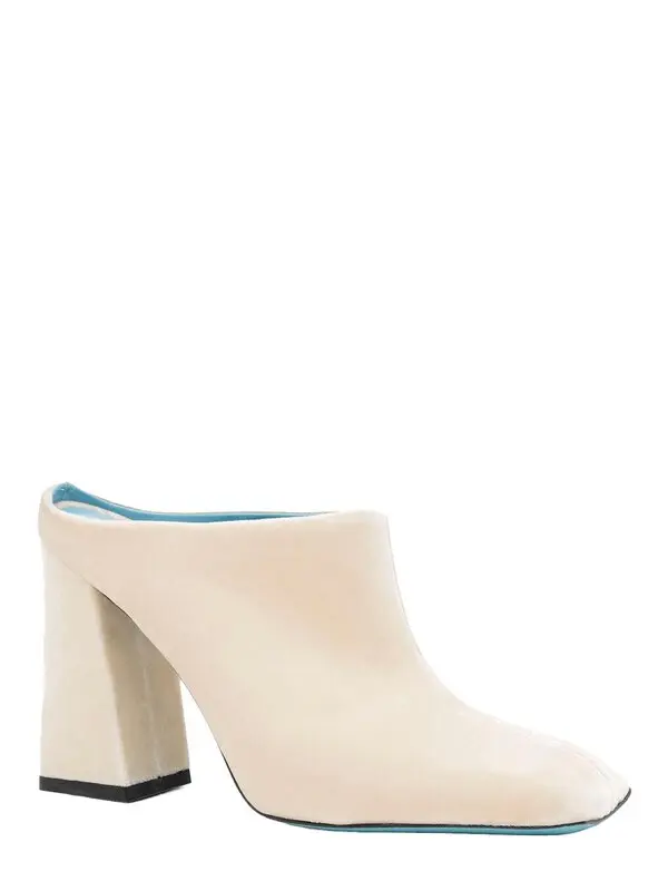 VALENTINA RANGONI Zurli Velvet Slides - Black