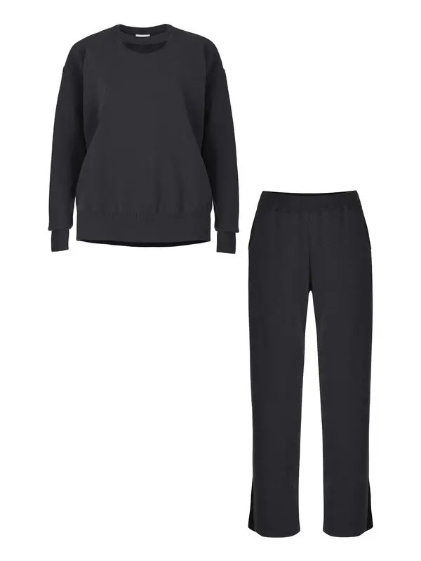 SALANIDA Ora & Rotondo Merino Wool Co-ord - Black